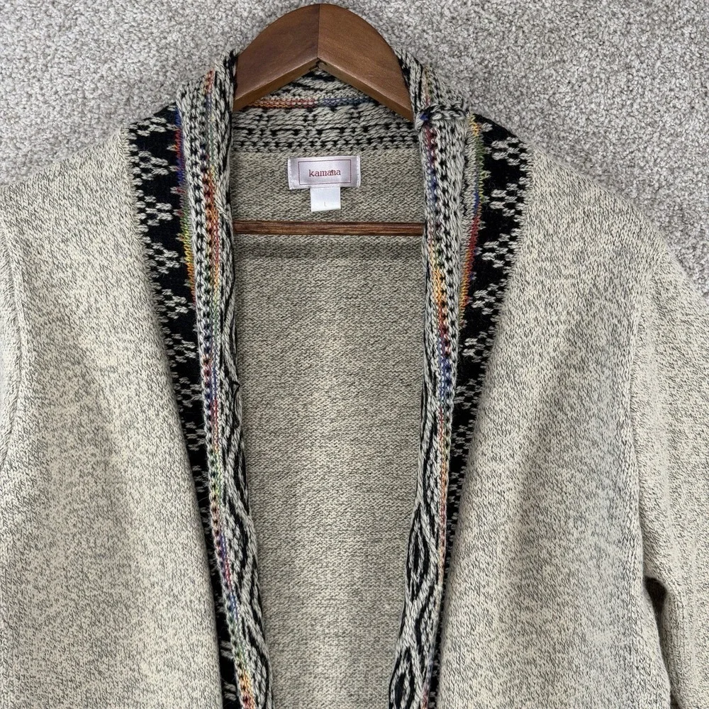 Kamana | Sweaters | Kamana Open Front Cardigan Womens L Boho Hippie ...